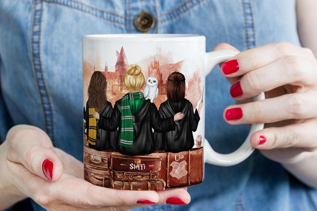 Custom Wizard Friends Personalized Mug, Wizard Family Mug Unique ...