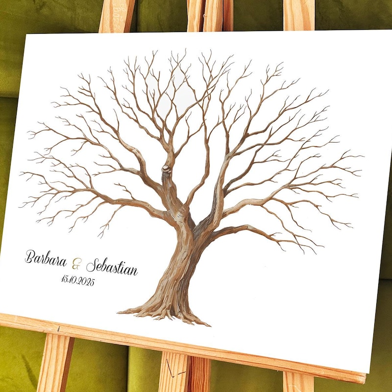 Finger Print Tree - Etsy