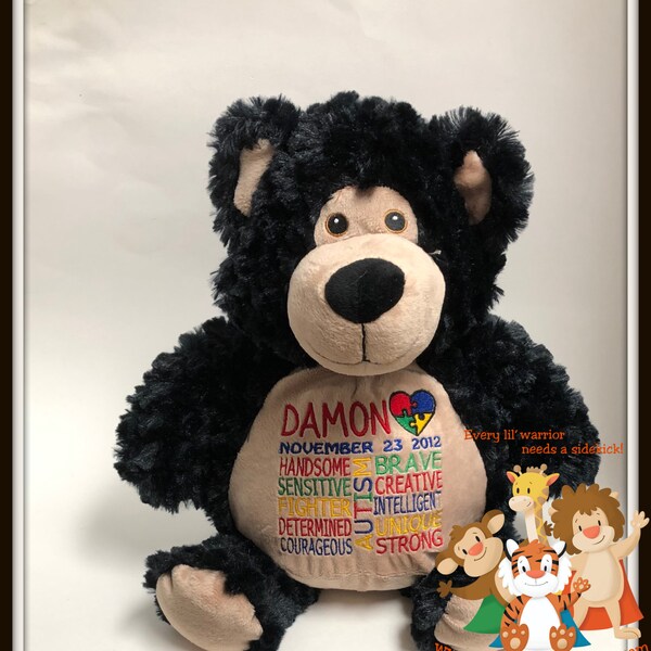 Autism Teddy Bear - Etsy