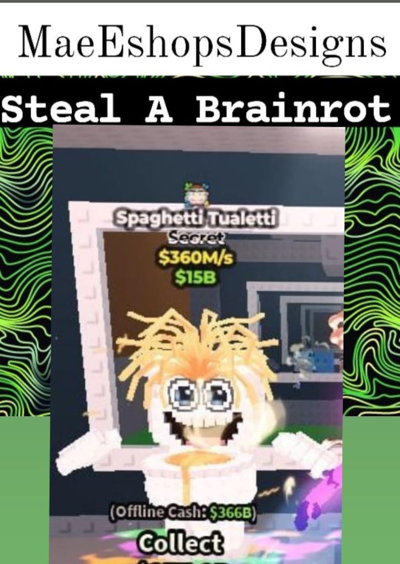 Spaghetti Tualetti 60m/s | Steal a Brainrot - Etsy