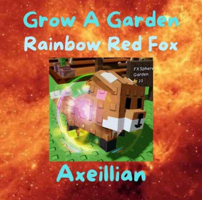 Rainbow Red Fox| Roblox Grow A Garden | Rare | Legendary | Mythical ...