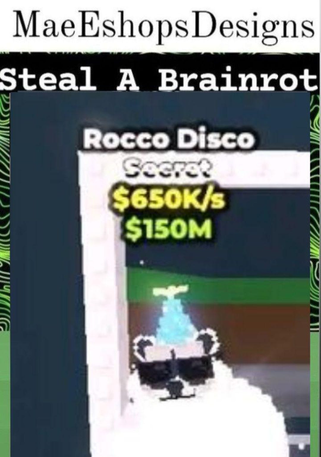 Rocco Disco | Steal a Brainrot - Etsy