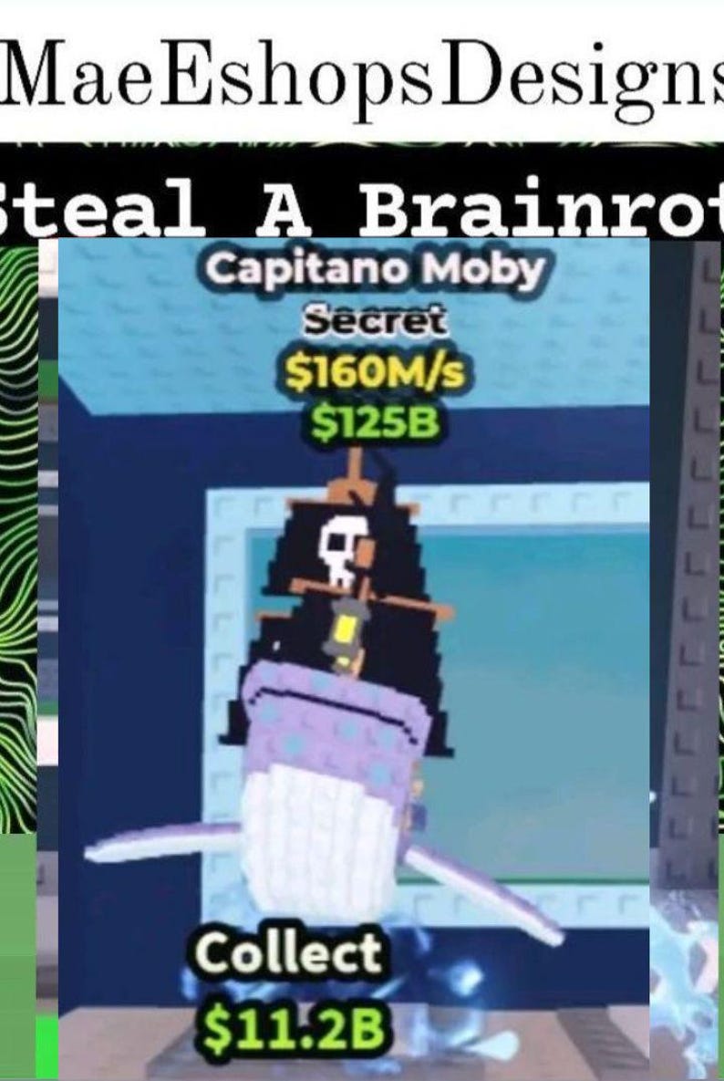 Capitano Moby | Steal A Brainrot - Etsy