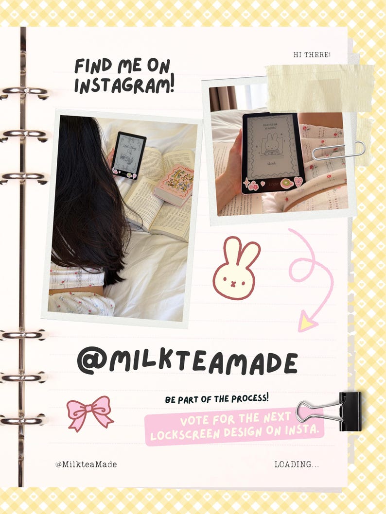 Miffy Kindle Lock Screen, Reader (digital Download) - Etsy