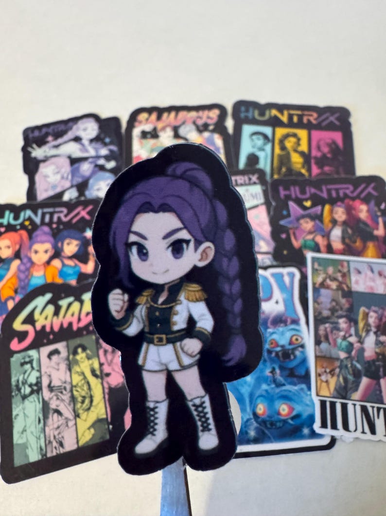 New K-pop Demon Hunter Vinyl Stickers – Individual or Full Set | K-pop ...