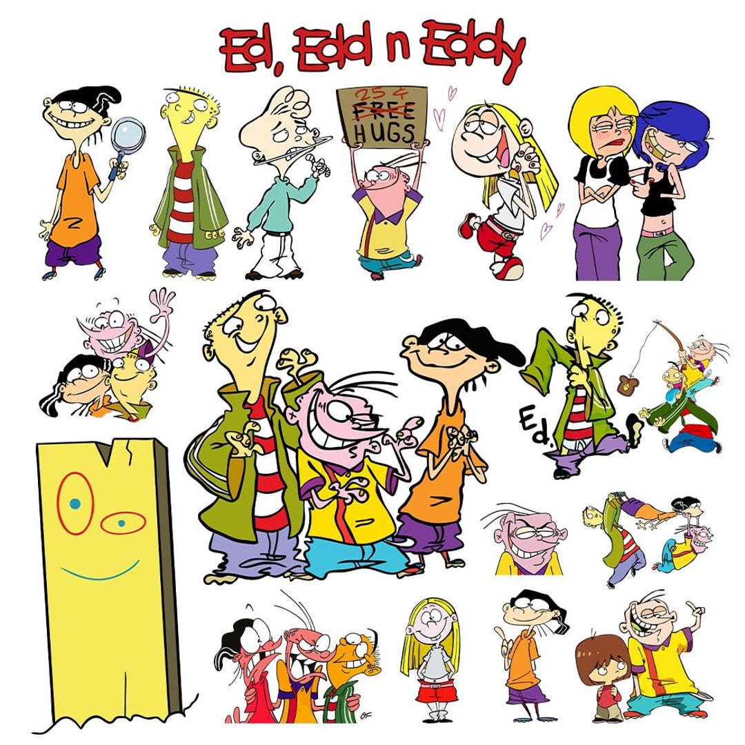 Pacote Ed Edd n Eddy SVG: Clipart de desenho animado retrô, arquivos ...