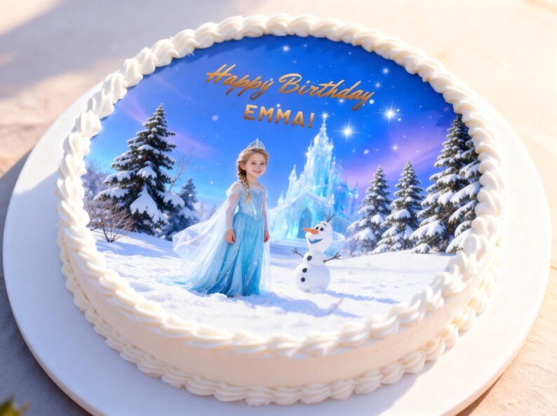 Personalized Princess Edible Cake Topper · Custom Photo Icing Sheet ...