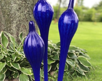 Glass garden art | Etsy