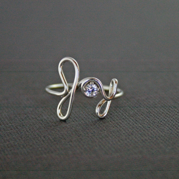 Wire Word Ring - Etsy