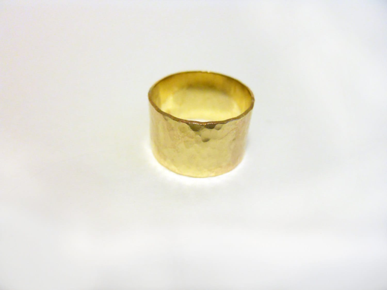 Super Wide Hammered Band Ring 10mm 14k Gold Filled - Etsy Canada