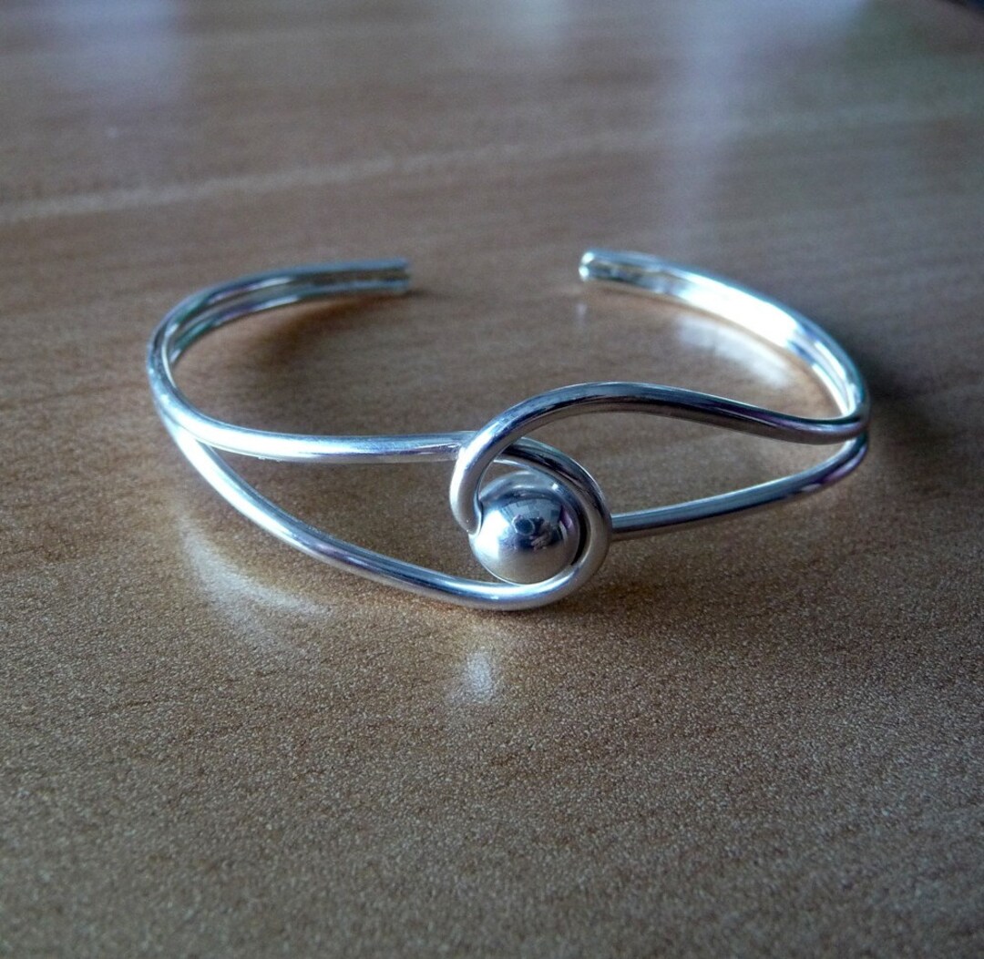 Bead Loop Bracelet - .925 Sterling Silver - Etsy