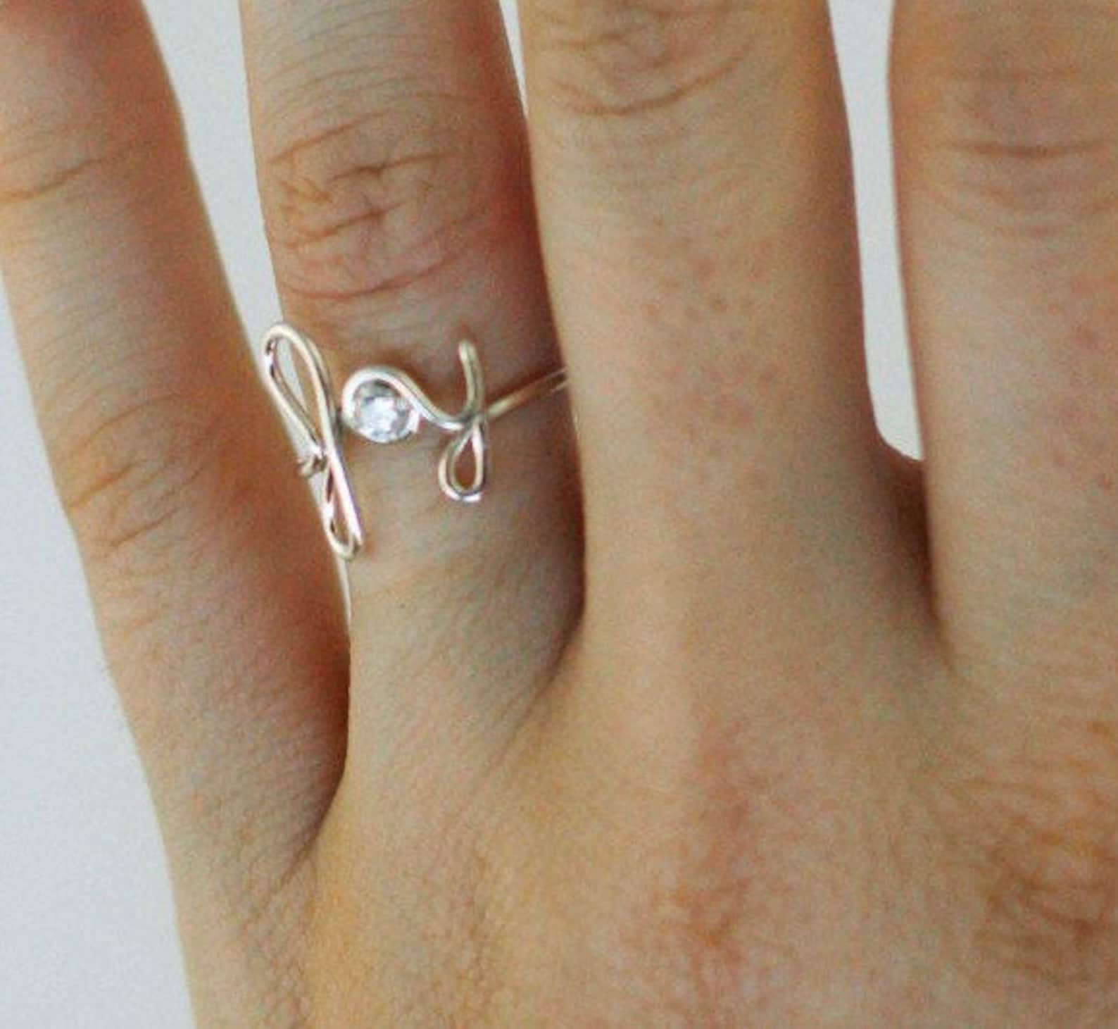 JOY Ring 925 Sterling Silver With Swarovski Crystal - Etsy