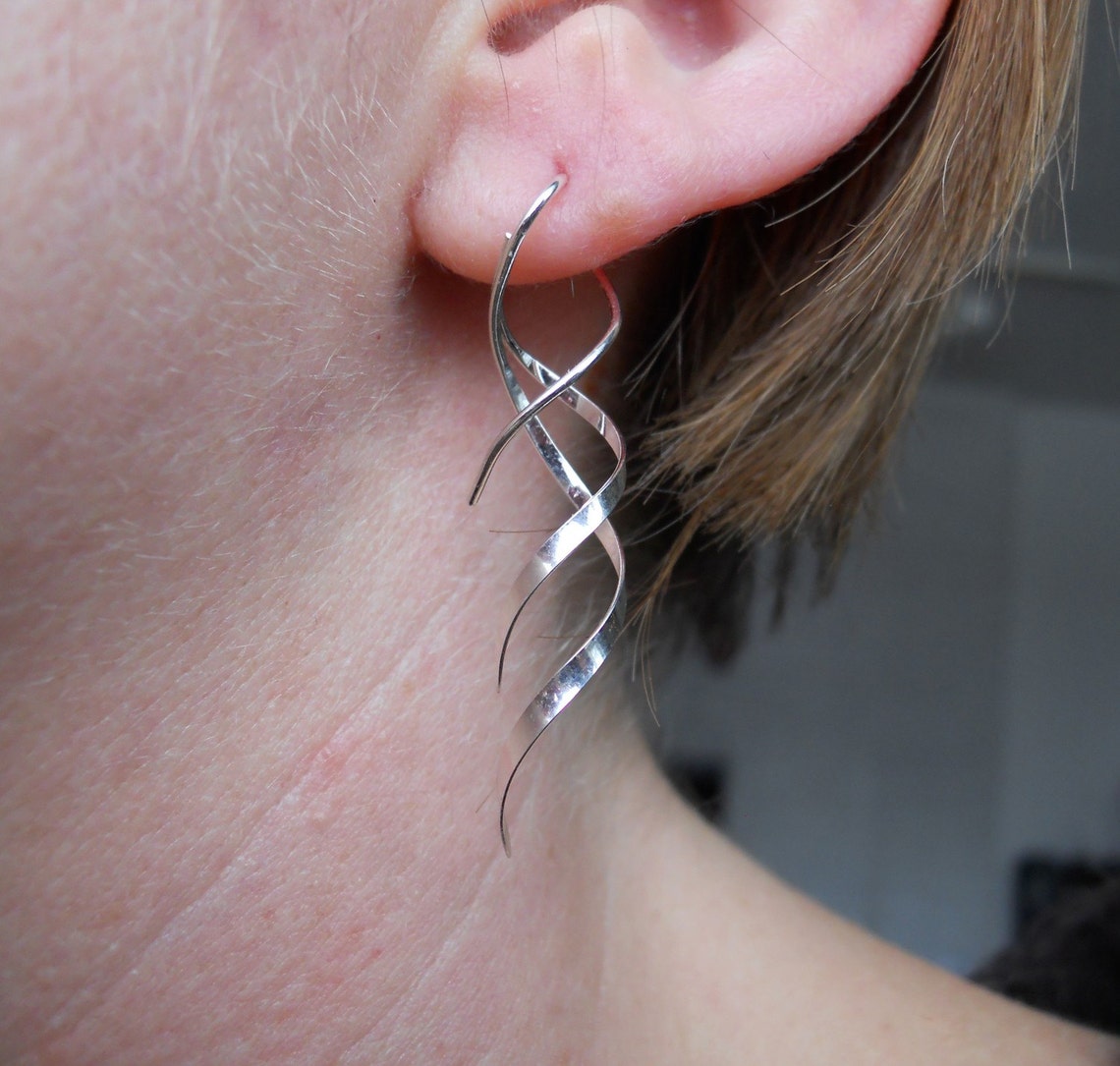 Double Mini Thread 925 Sterling Silver - Etsy