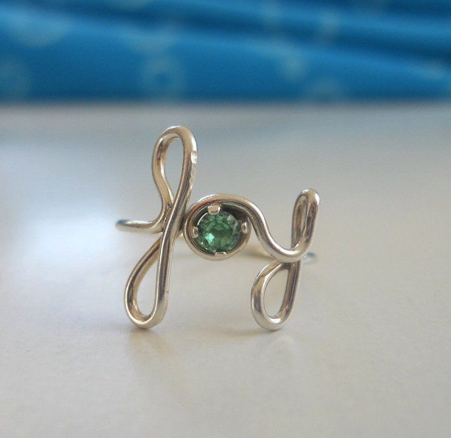 JOY Ring 925 Sterling Silver with Swarovski Crystal | Etsy