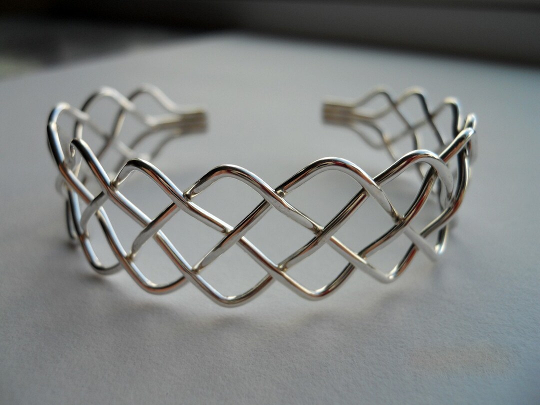 925 Sterling Silver Braid Bracelet - Etsy