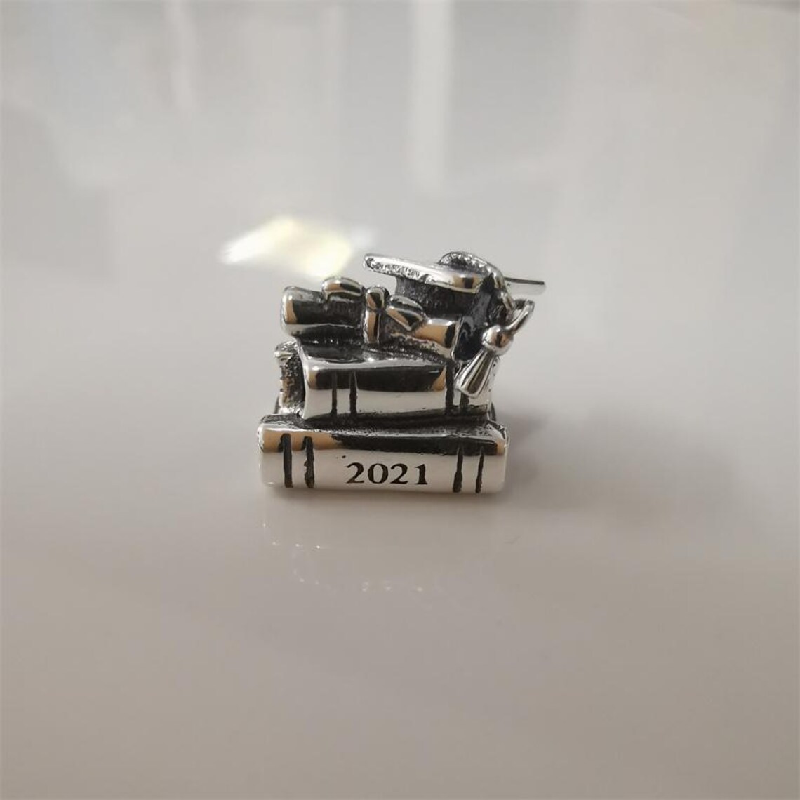 Pandora Charm Sterling Silver Ale S925 Cap Book Scroll Graduation - Etsy