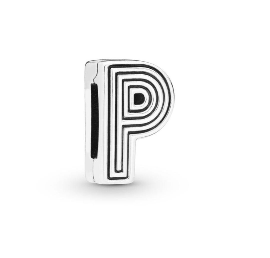 Pandora Alphabet Letter A-z Clip Initial, Symbol Reflexions Charm Ale ...