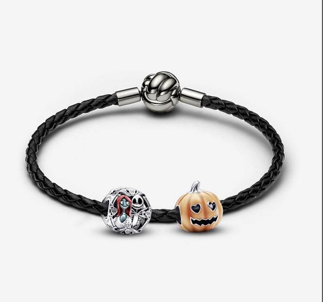 Pandora the Nightmare Before Christmas Charm and Pumpkin Love Knot ...
