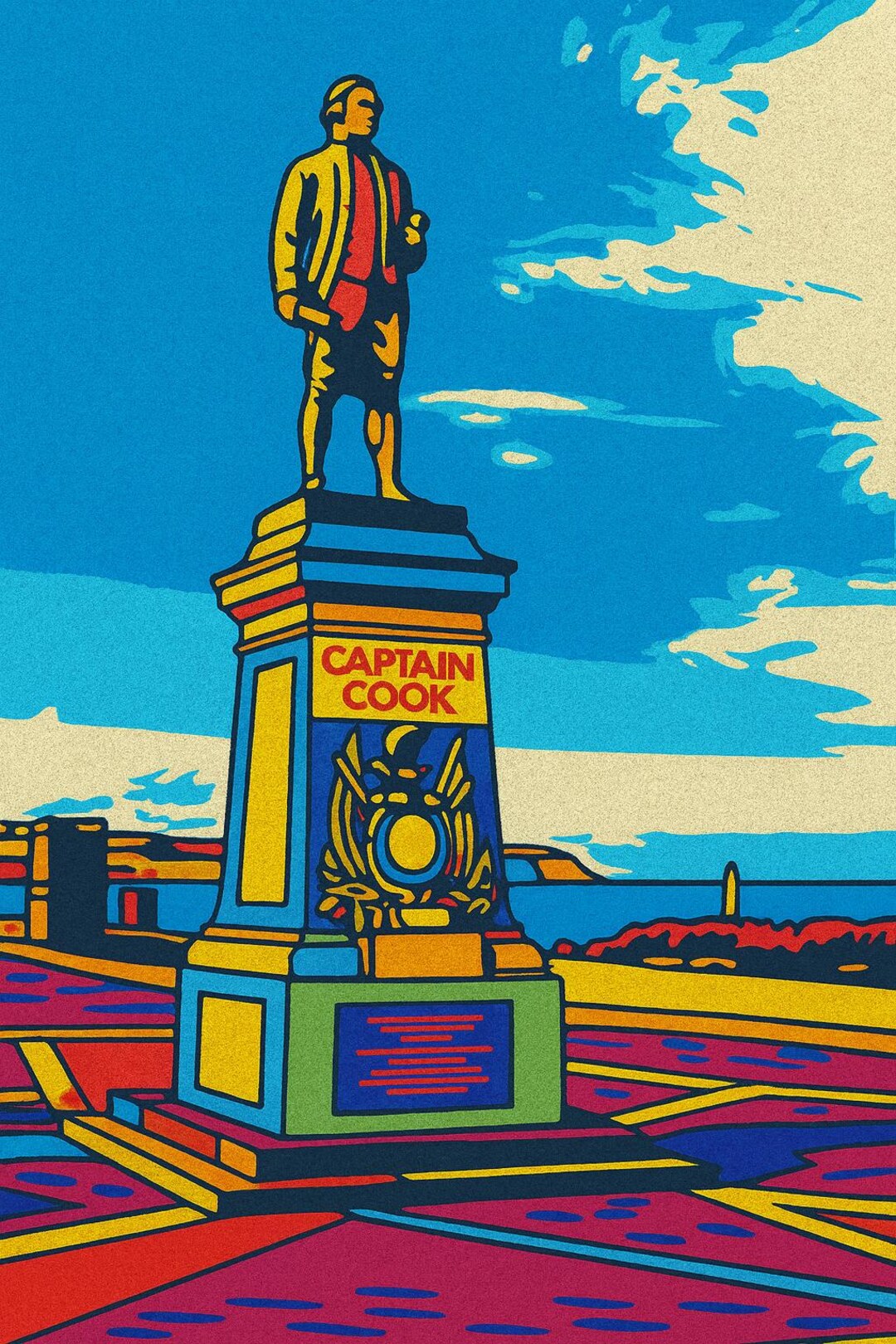 SEA WHITBY – “the Captain” | Whitby Abbey View | Coastal Pop Art ...
