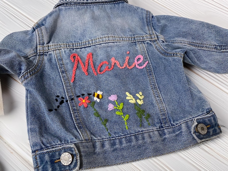 Baby & Toddler Custom Denim Jacket - Personalized Name Jean Jacket With ...
