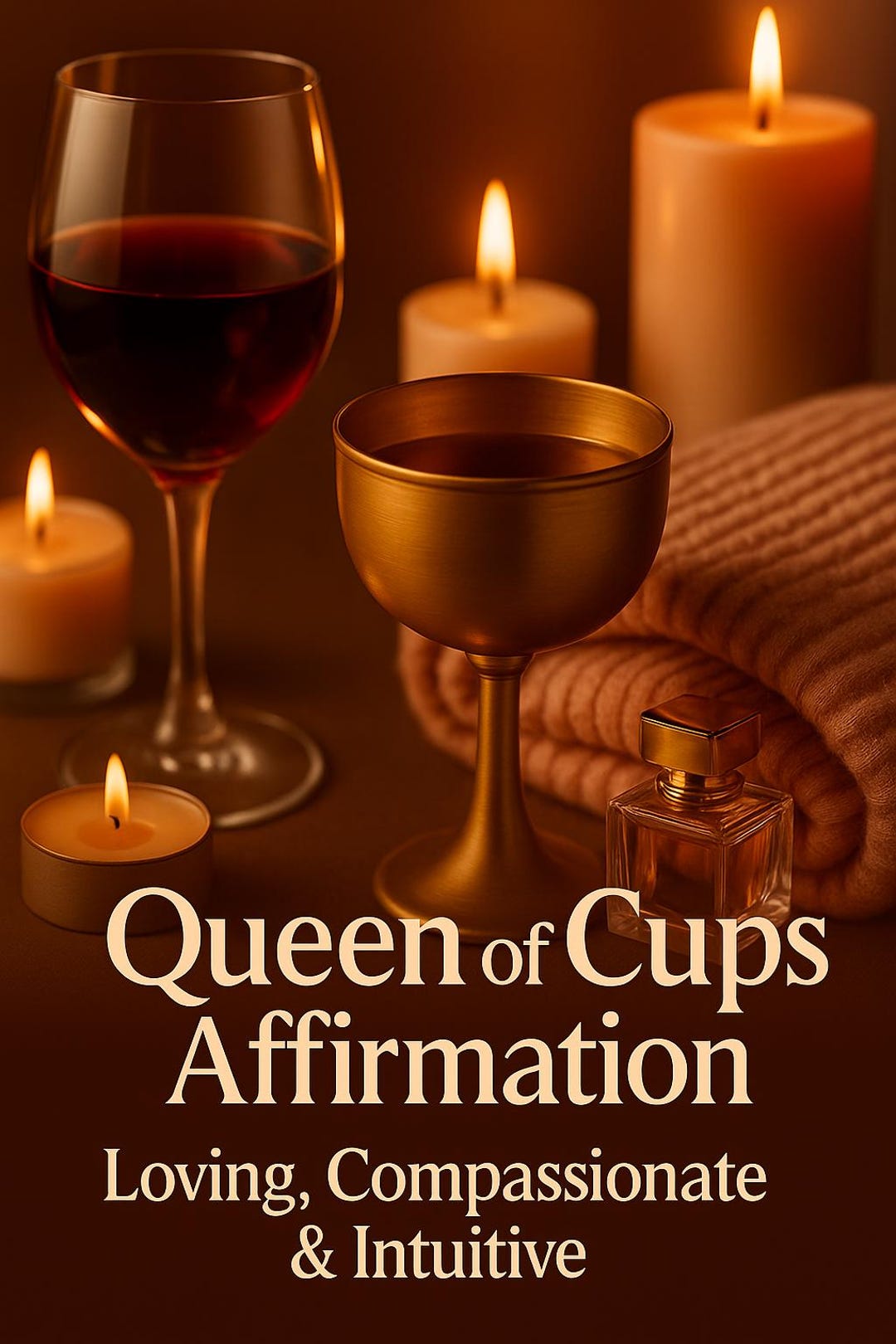 How to Become the Queen of Cups Affirmation MP3 | Intuition & Emotional ...