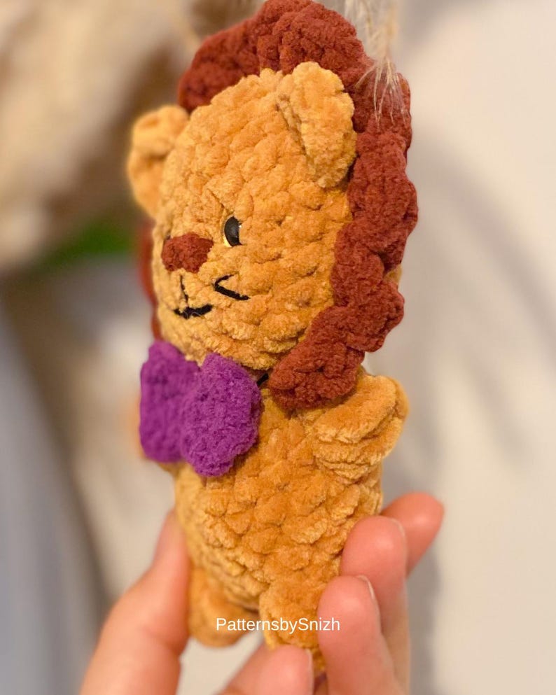 Crochet Pattern Keychain Lion – Сute Amigurumi PDF – Digital Download ...