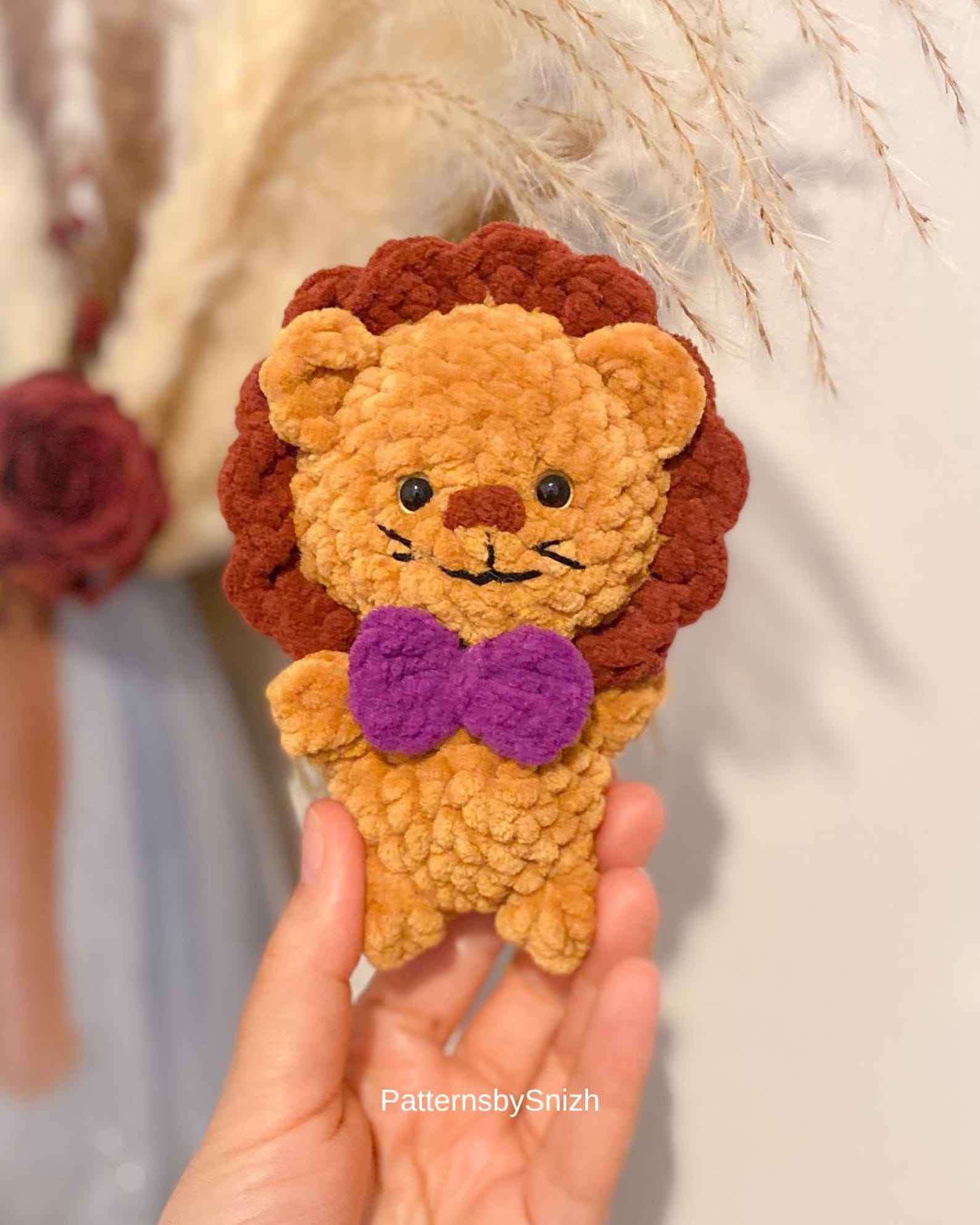 Crochet Pattern Keychain Lion – Сute Amigurumi PDF – Digital Download ...