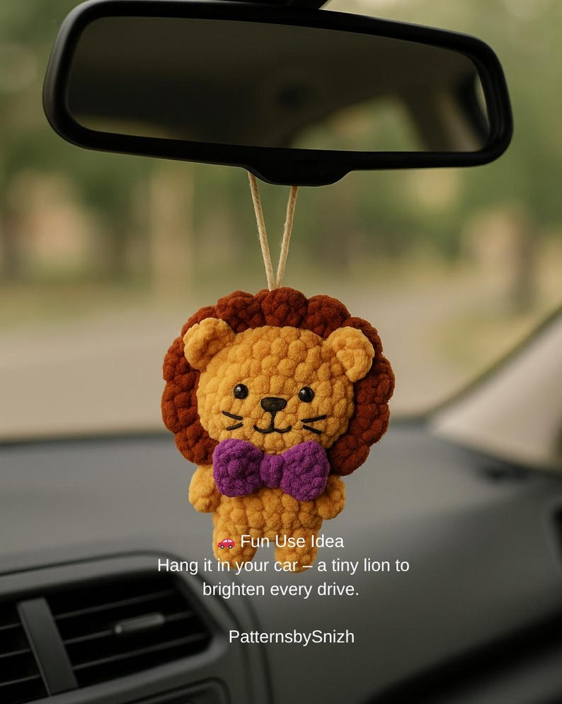 Crochet Pattern Keychain Lion – Сute Amigurumi PDF – Digital Download ...
