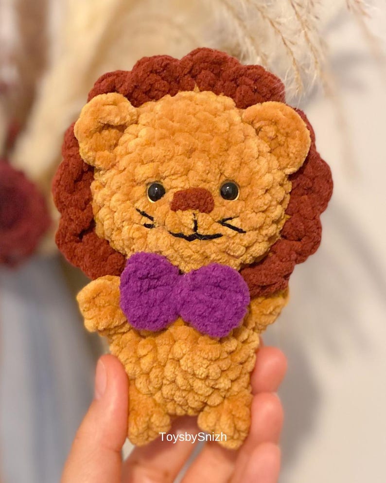 Crochet Pattern Keychain Lion – Сute Amigurumi PDF – Digital Download ...