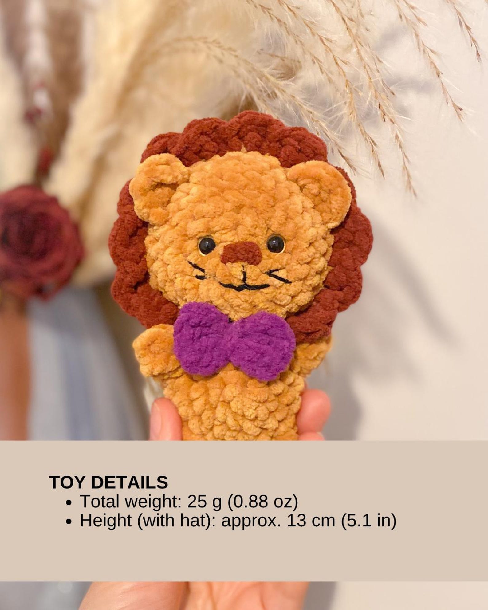 Crochet Pattern Keychain Lion – Сute Amigurumi PDF – Digital Download ...