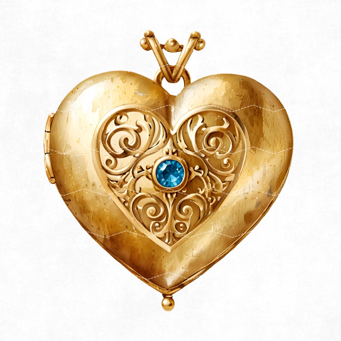 Enchanted Lockets Clipart Set, Magic Locket and Fairy Locket Pngs ...