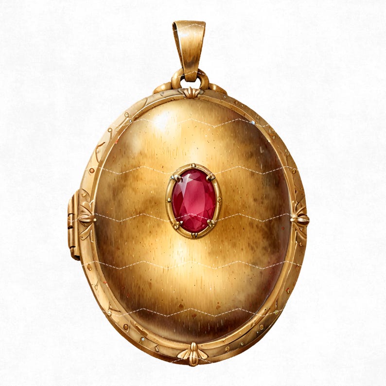 Enchanted Lockets Clipart Set, Magic Locket and Fairy Locket Pngs ...