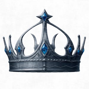 Fantasy Crowns Clipart Set, Magic Crown and Enchanted Crown Watercolor ...