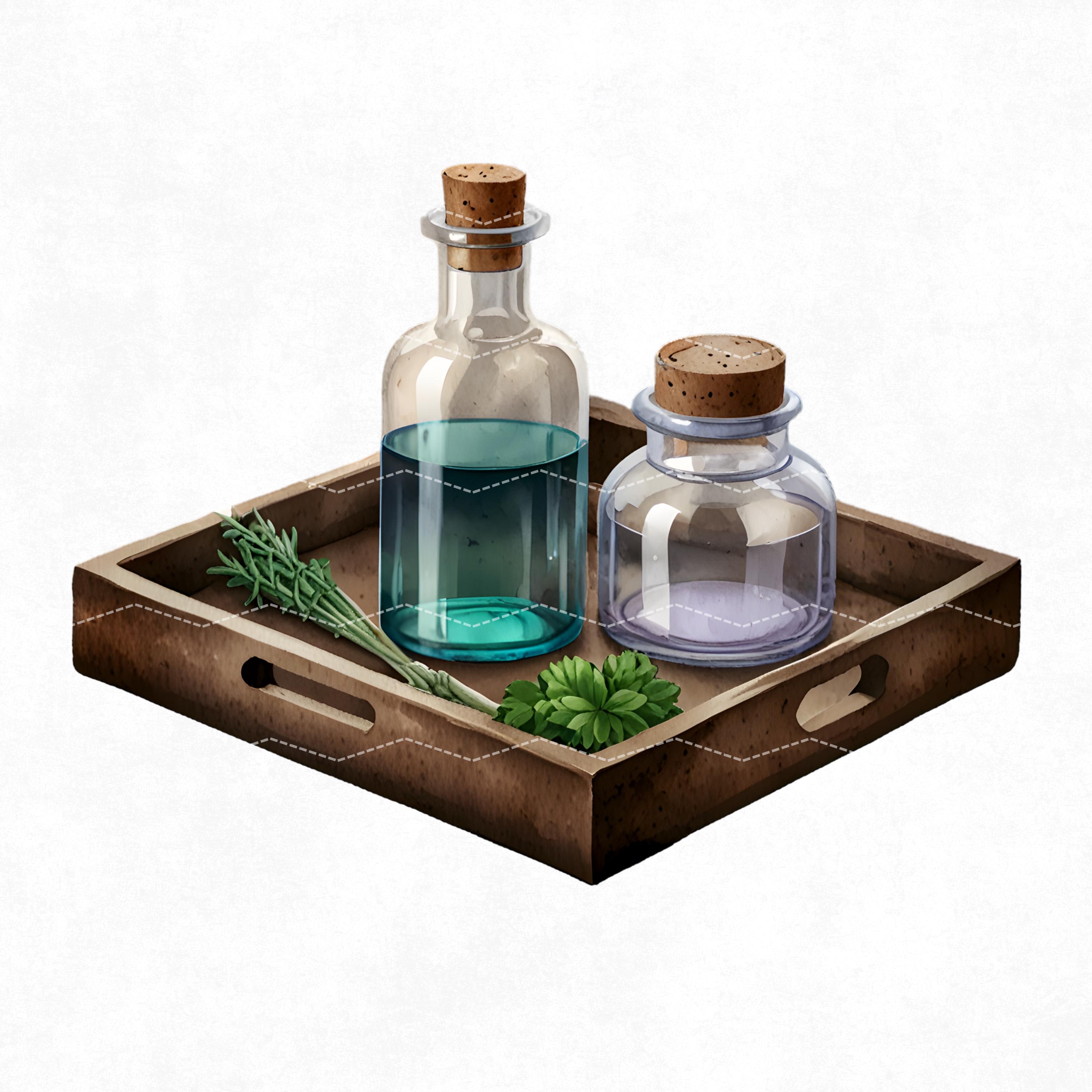 Alchemist Tools Clipart Set, Arcane Alchemy Watercolor Pngs, Potion ...