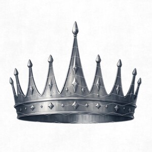 Fantasy Crowns Clipart Set, Magic Crown and Enchanted Crown Watercolor ...