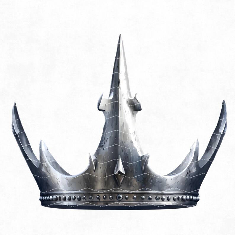 Fantasy Crowns Clipart Set, Magic Crown and Enchanted Crown Watercolor ...