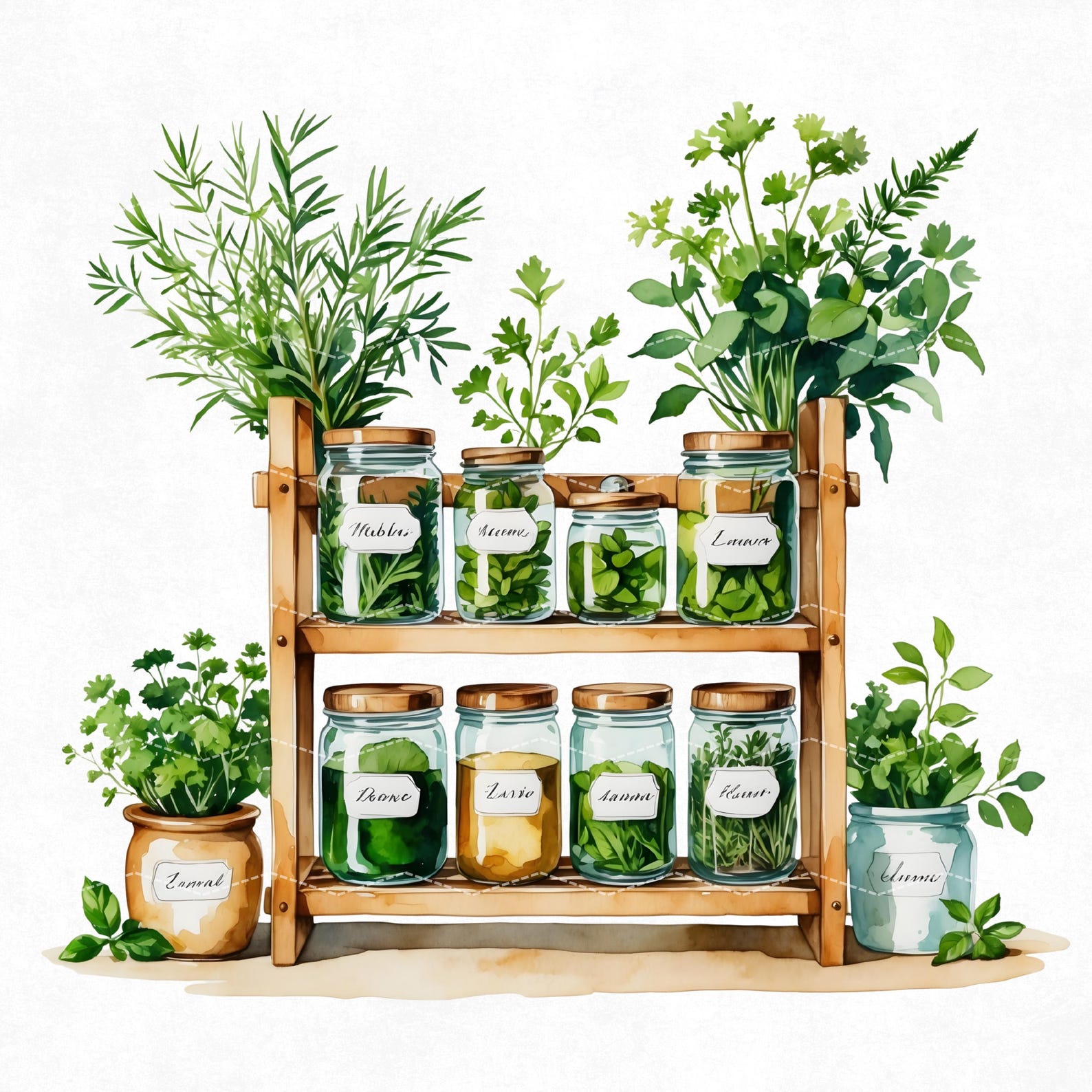 Alchemist Tools Clipart Set, Arcane Alchemy Watercolor Pngs, Potion ...