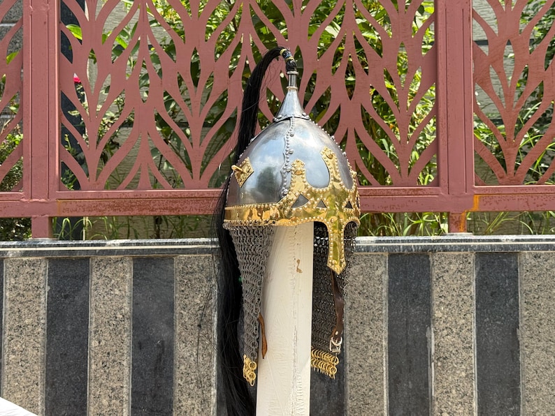 Slavic Chernigov Helmet | Medieval Rus Helmet | Handmade Historical ...