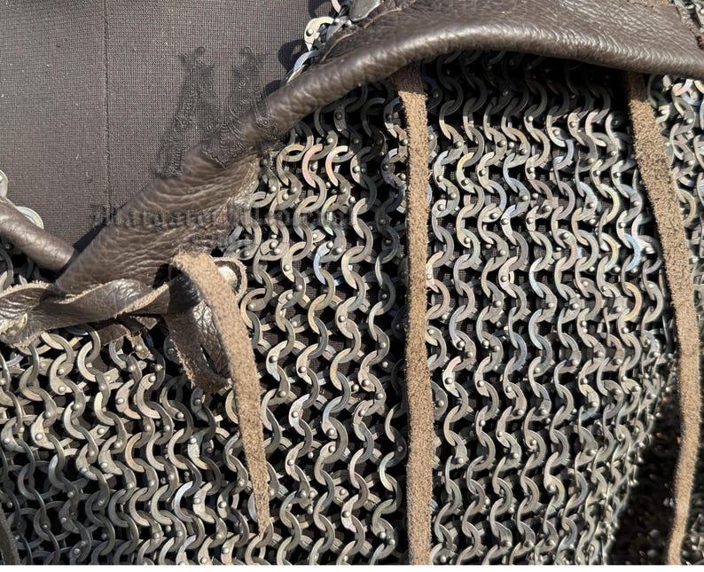 Titanium Chainmail Shirt | Dome Riveted Flat Rings 9mm | Reenactment ...
