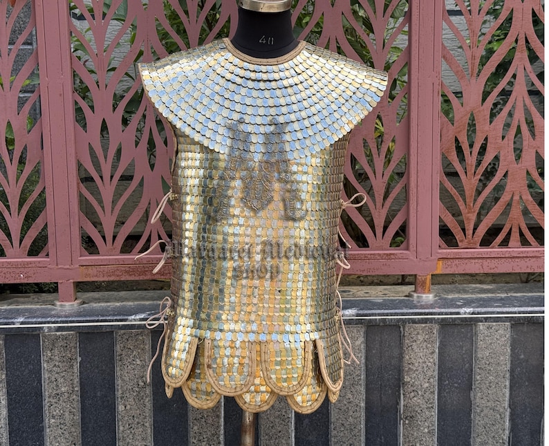 Lorica Squamata Roman Scale Armor – Mixed Brass and Tinned Brass Scales ...