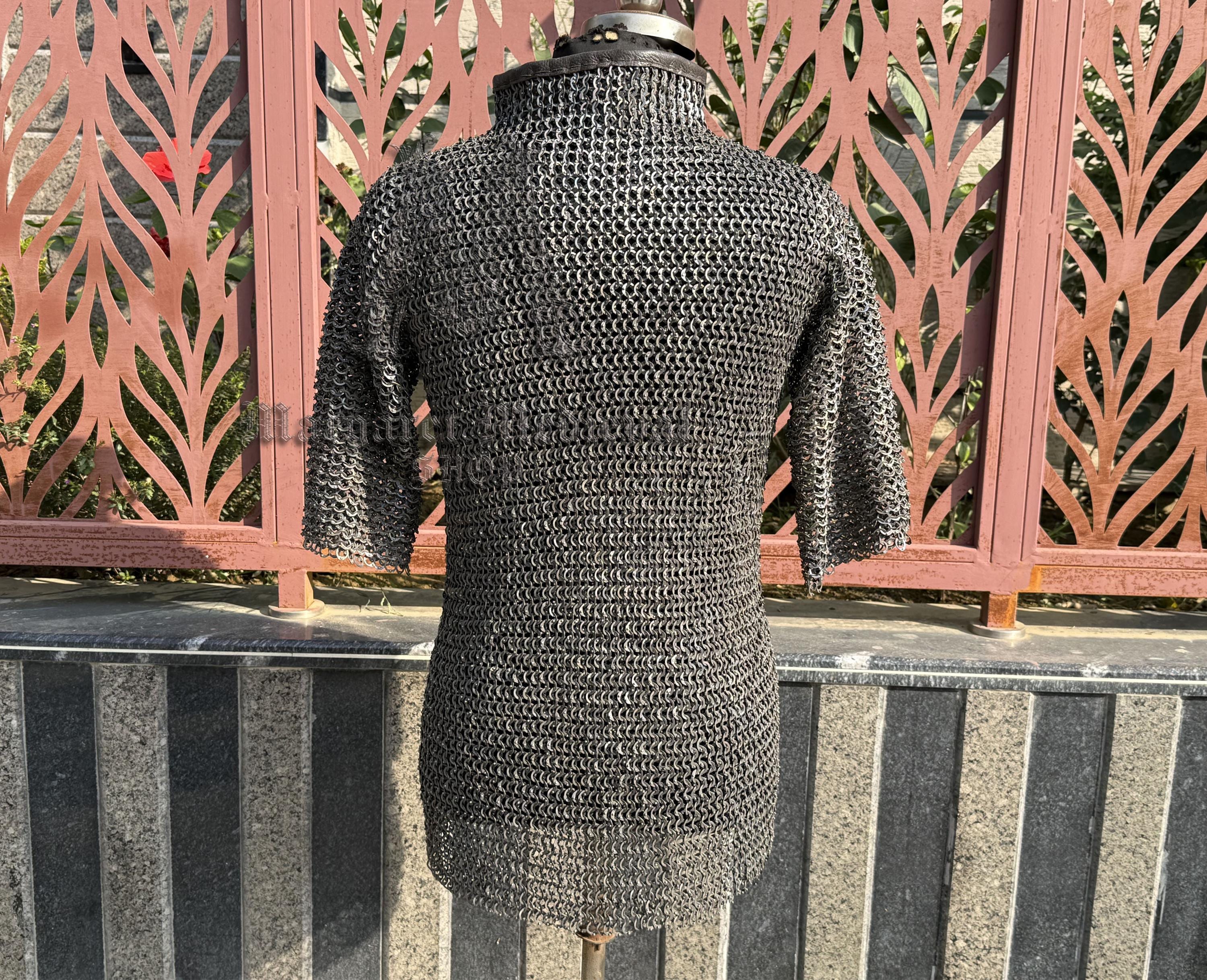 Titanium Chainmail Shirt | Dome Riveted Flat Rings 9mm | Reenactment ...