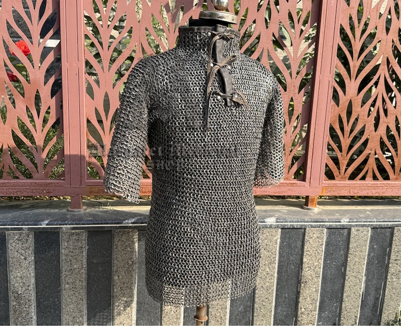 Titanium Chainmail Shirt | Dome Riveted Flat Rings 9mm | Reenactment ...
