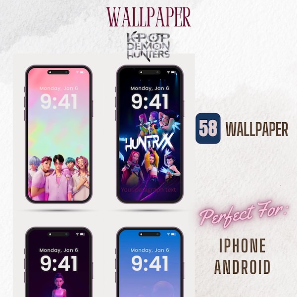 Kpop Demon Hunters Huntrix Phone Wallpaper - Etsy