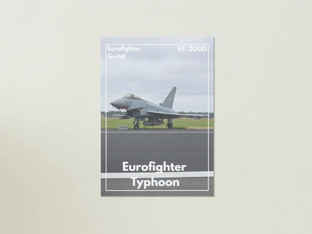Eurofighter Typhoon Poster 1 – German Jet on Runway | Military Aircraft ...