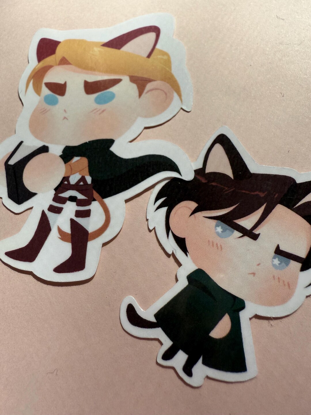 Levi Ackerman, Erwin Smith Eruri Attack on Titan Sticker, Vinyl Decal ...