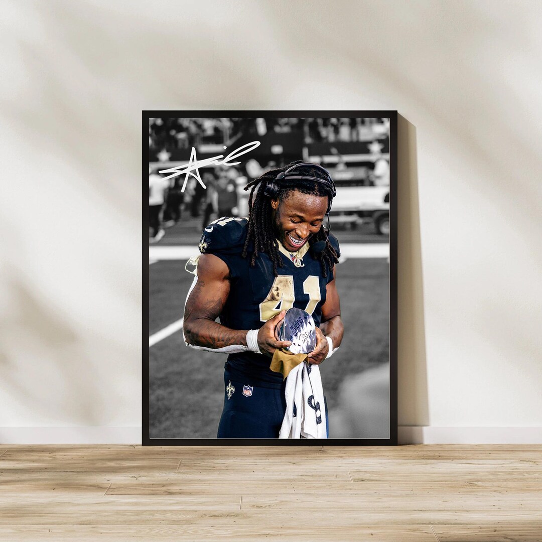 Alvin Kamara Digital Art Print | New Orleans Saints Running Back Poster ...