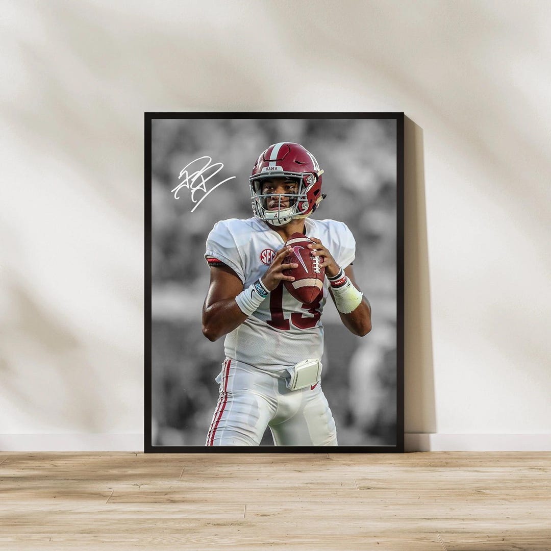 Tua Tagovailoa Art Print | Alabama Crimson Tide Football Decor (digital ...
