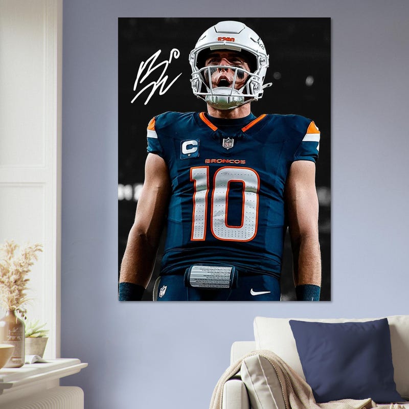 Denver Broncos Poster Art - Etsy
