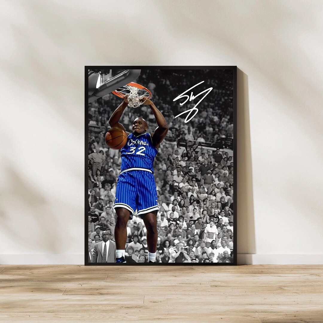 Shaquille O’neal Art Print | Orlando Magic Basketball Decor (digital ...