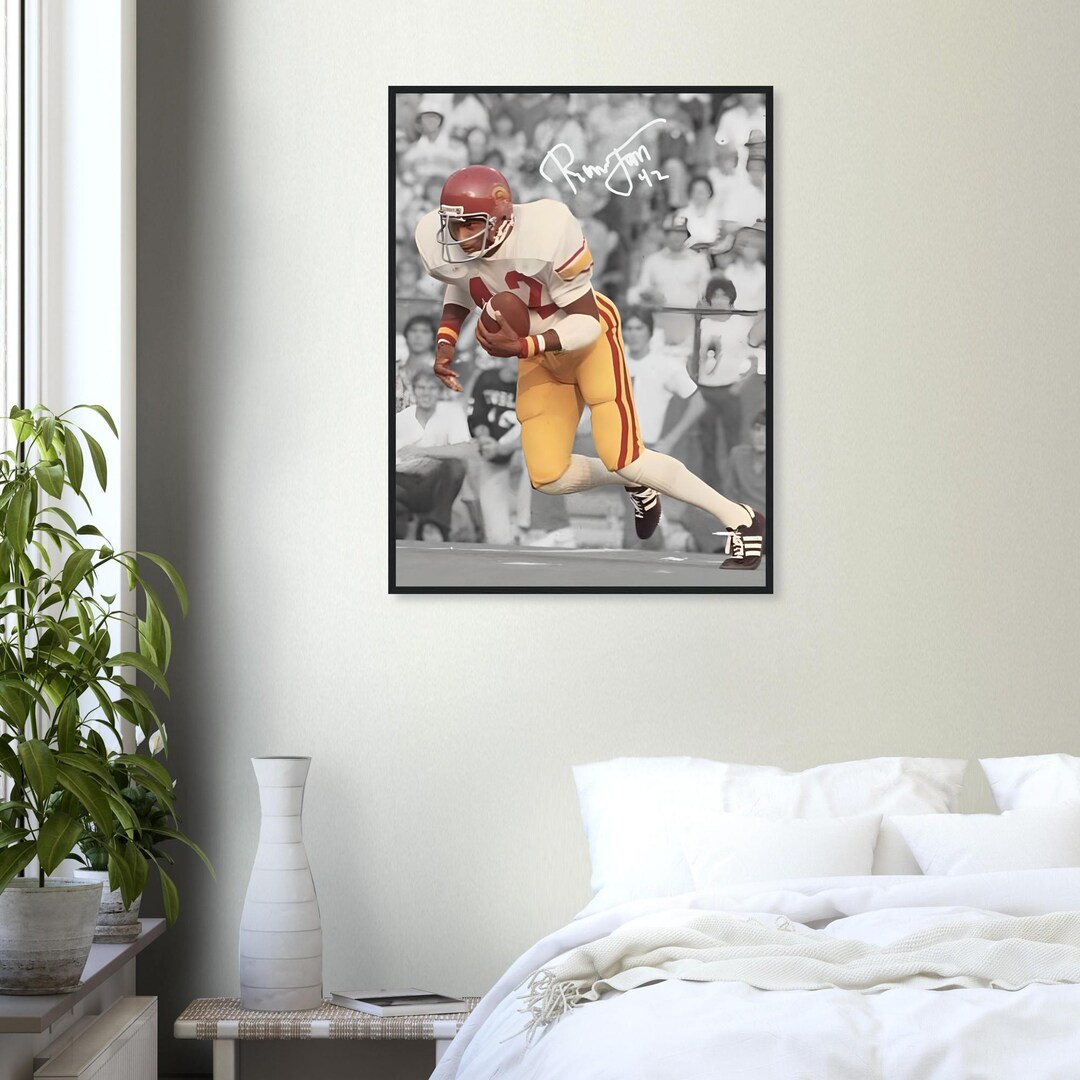 Ronnie Lott Framed Wall Art | USC Trojans Print | Sports Poster | Man ...